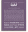 Sage (female) | Name Art Print – Name Stories