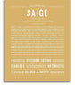 Saige | Name Art Print – Name Stories