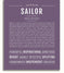 Sailor | Name Art Print – Name Stories