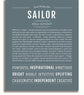 Sailor Personalized Name Meaning Art Prints – Name Stories