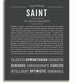 Saint | Name Art Print – Name Stories