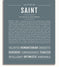 Saint | Name Art Print – Name Stories