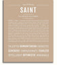 Saint Personalized Name Meaning Art Prints – Name Stories