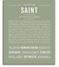Saint Personalized Name Meaning Art Prints – Name Stories
