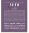 Salem (female) | Name Art Print – Name Stories