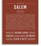 Salem (female) | Name Art Print – Name Stories