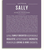 Sally | Name Art Print – Name Stories