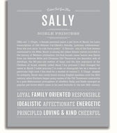 Sally | Name Art Print – Name Stories