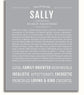 Sally | Name Art Print – Name Stories