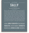 Sally | Name Art Print – Name Stories