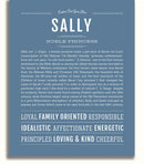 Sally | Name Art Print – Name Stories