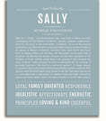 Sally | Name Art Print – Name Stories