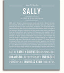 Sally | Name Art Print – Name Stories