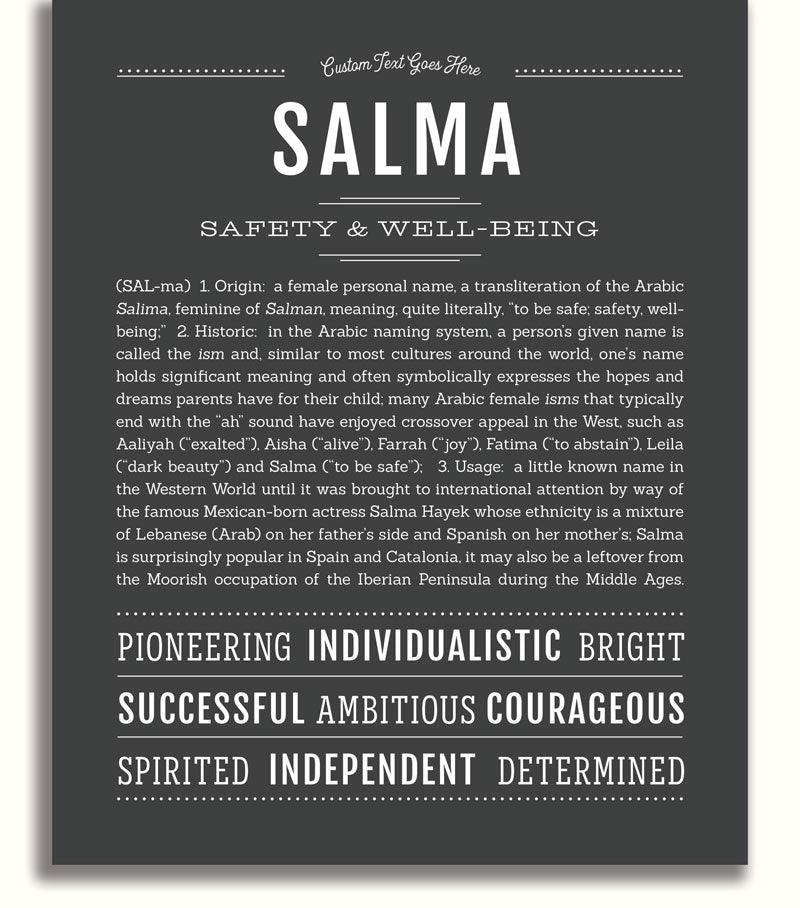 Salma | Name Art Print – Name Stories