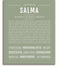 Salma Personalized Name Meaning Art Prints – Name Stories