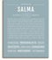 Salma Personalized Name Meaning Art Prints – Name Stories