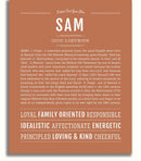 Sam | Name Art Print – Name Stories