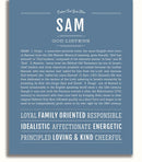 Sam | Name Art Print – Name Stories