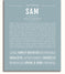 Sam | Name Art Print – Name Stories