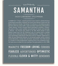 Samantha | Name Art Print – Name Stories