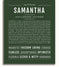 Samantha Personalized Name Meaning Art Prints – Name Stories
