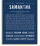 Samantha Personalized Name Meaning Art Prints – Name Stories