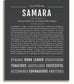 Samara | Name Art Print – Name Stories