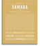Samara | Name Art Print – Name Stories