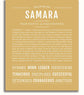 Samara | Name Art Print – Name Stories