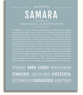 Samara | Name Art Print – Name Stories