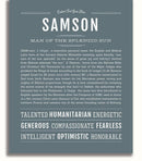 Samson | Name Art Print – Name Stories