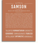 Samson | Name Art Print – Name Stories