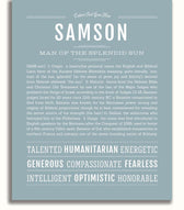 Samson | Name Art Print - Personalized Custom Gifts – Name Stories