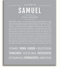 Samuel | Name Art Print – Name Stories