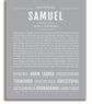 Samuel Personalized Name Meaning Art Prints – Name Stories