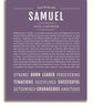 Samuel Personalized Name Meaning Art Prints – Name Stories