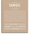 Samuel | Name Art Print – Name Stories