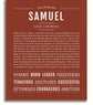 Samuel | Name Art Print – Name Stories