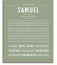 Samuel | Name Art Print – Name Stories