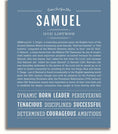 Samuel | Name Art Print – Name Stories