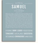 Samuel | Name Art Print – Name Stories
