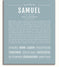 Samuel | Name Art Print – Name Stories