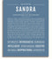 Sandra | Name Art Print – Name Stories