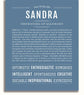 Sandra | Name Art Print – Name Stories