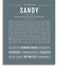 Sandy (male) | Name Art Print – Name Stories