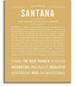Santana Personalized Name Meaning Art Prints – Name Stories