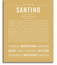 Santino | Name Art Print – Name Stories