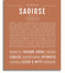 Saoirse Personalized Name Meaning Art Prints – Name Stories