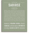 Saoirse Personalized Name Meaning Art Prints – Name Stories