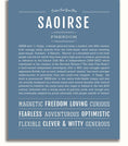 Saoirse | Name Art Print – Name Stories